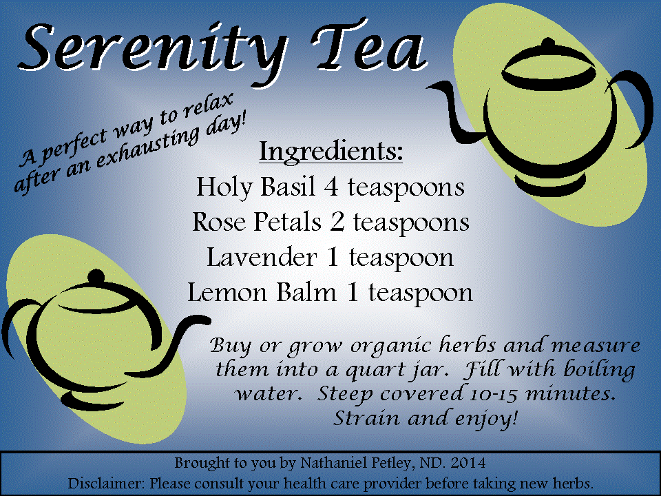 Serenity Tea Slide | Dr. Nate Petley, Naturopathic Doctor